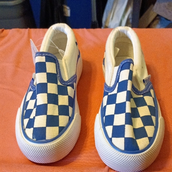 Mudd | Shoes | New Kids Blue Checkered Slipon Shoes By Mudd | Poshmark